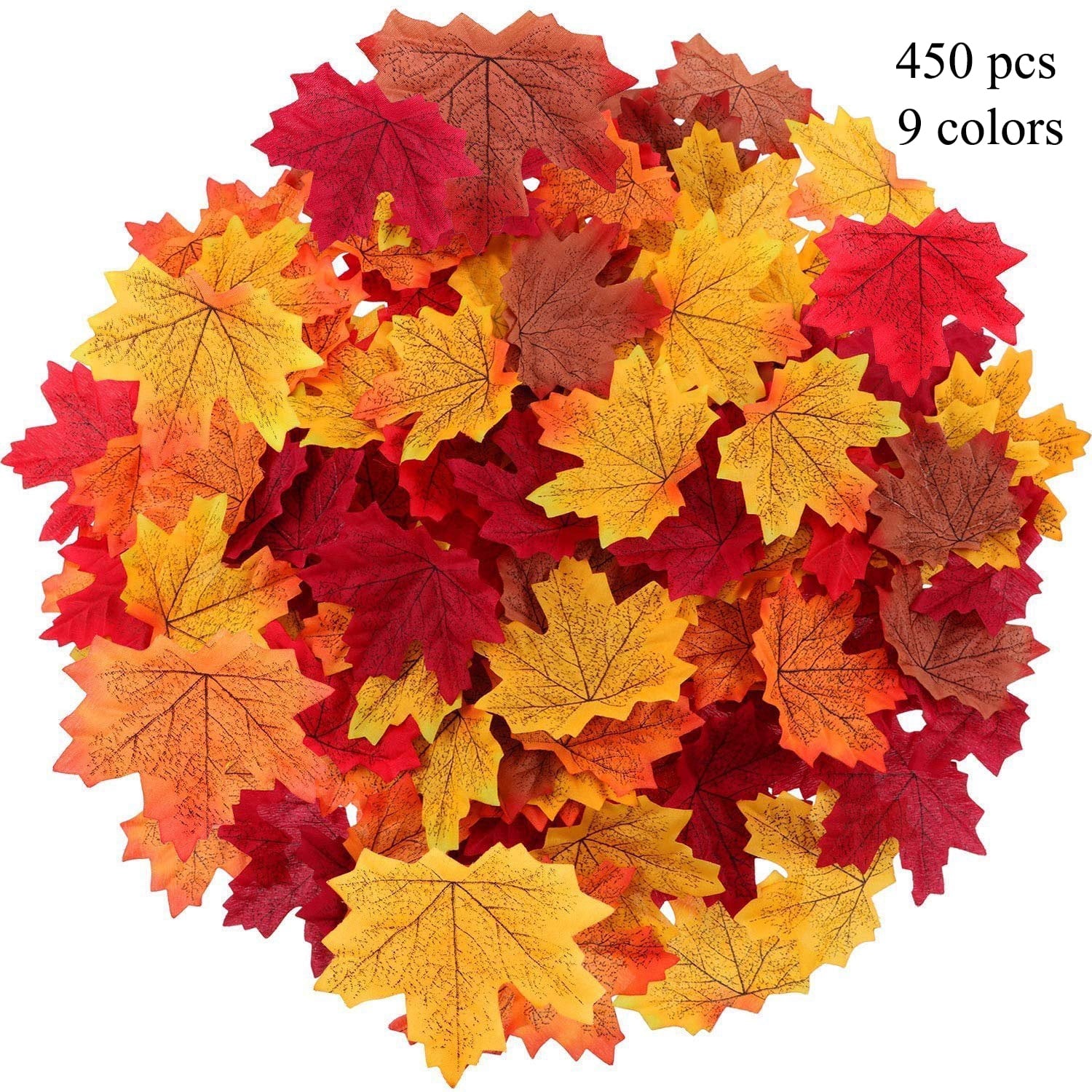 Ayieyill 450 Pcs Artificial Fall Leaves Decoration,Fake Fall Leaves f